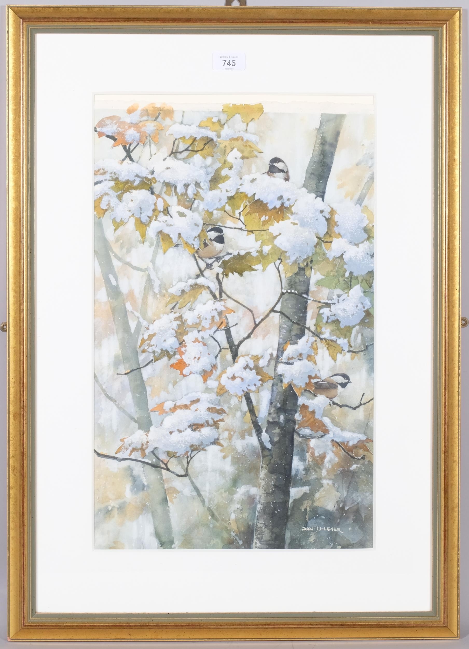Don Li-Leger | sunny maple chickadees | MutualArt