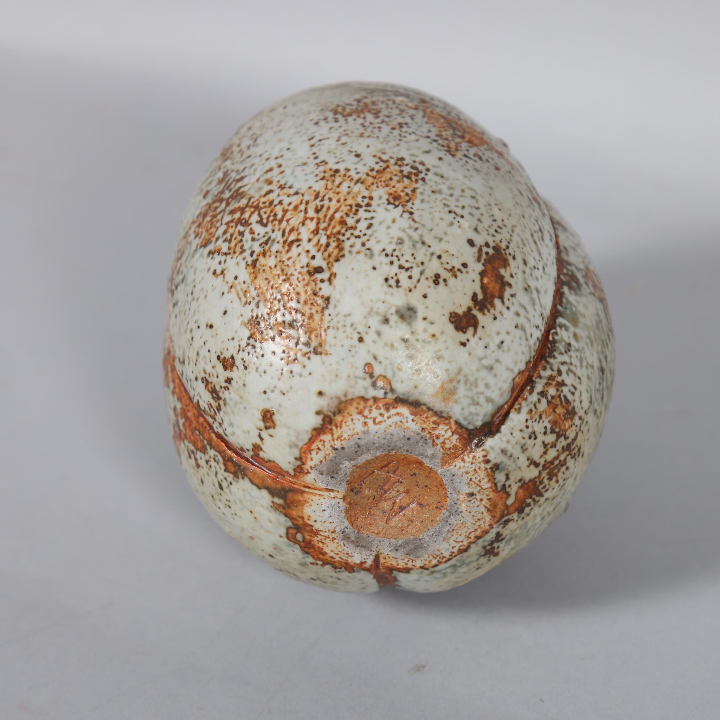 Alan Wallwork | a small stoneware seed pod form vessel with iron ...