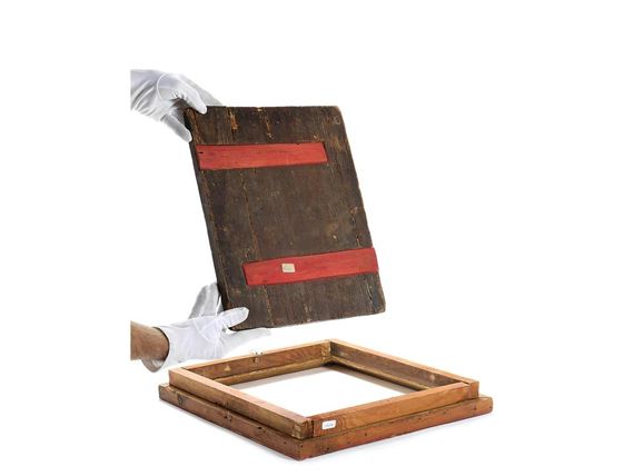 Russian School, 19th Century | Ikone mit Kreuzigung Christi | MutualArt