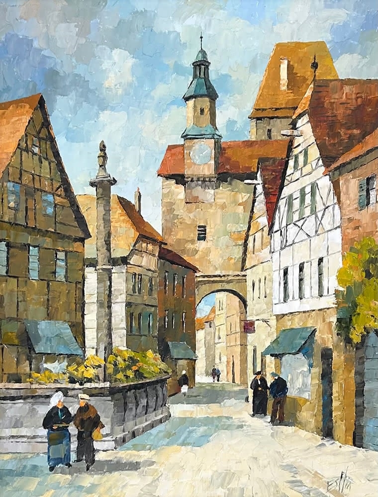Tom Esplin | Rothenburg on the Tauber, c.1970 (Circa 1970) | MutualArt