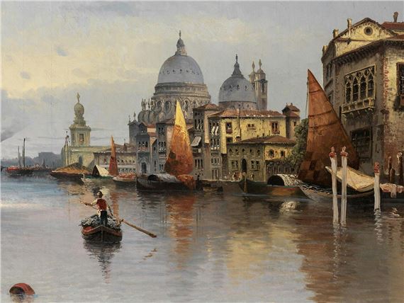 Karl Kaufmann | VENEZIANISCHE VEDUTE MIT SANTA MARIA DELLA SALUTE (1894 ...