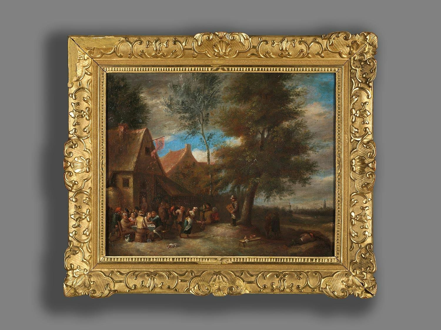 Thomas Van Apshoven | LÄNDLICHES FEST MIT TANZENDEM BAUERNPAAR | MutualArt