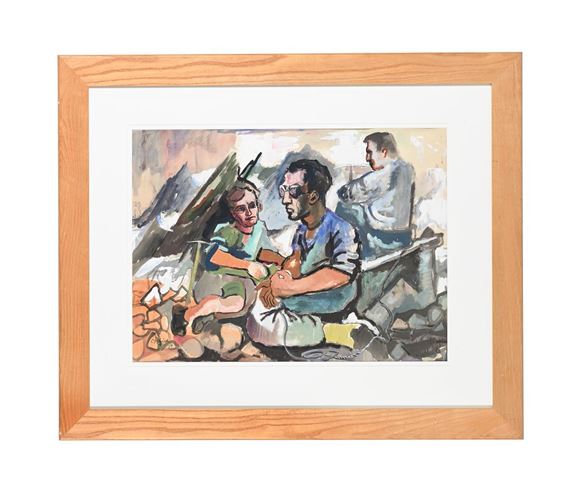 Clifford Fishwick | ALPS CLIMBERS RESTING (49) | MutualArt