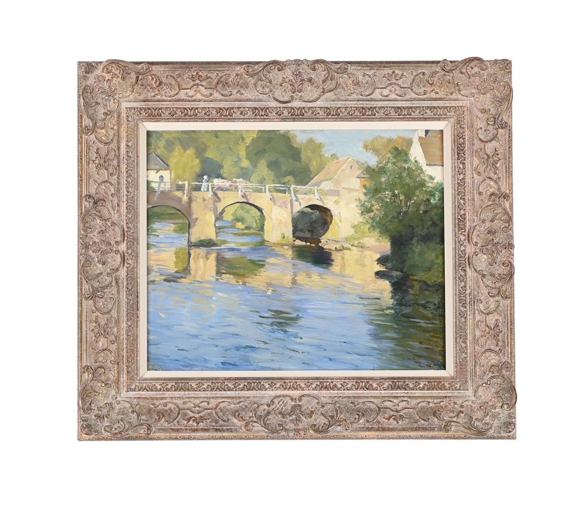 Thomas Frederick Mason Sheard | CATTLE CROSSING THE BRIDGE | MutualArt