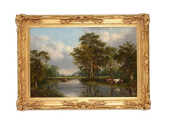 Thomas Smythe | CATTLE AT A RIVERSIDE | MutualArt