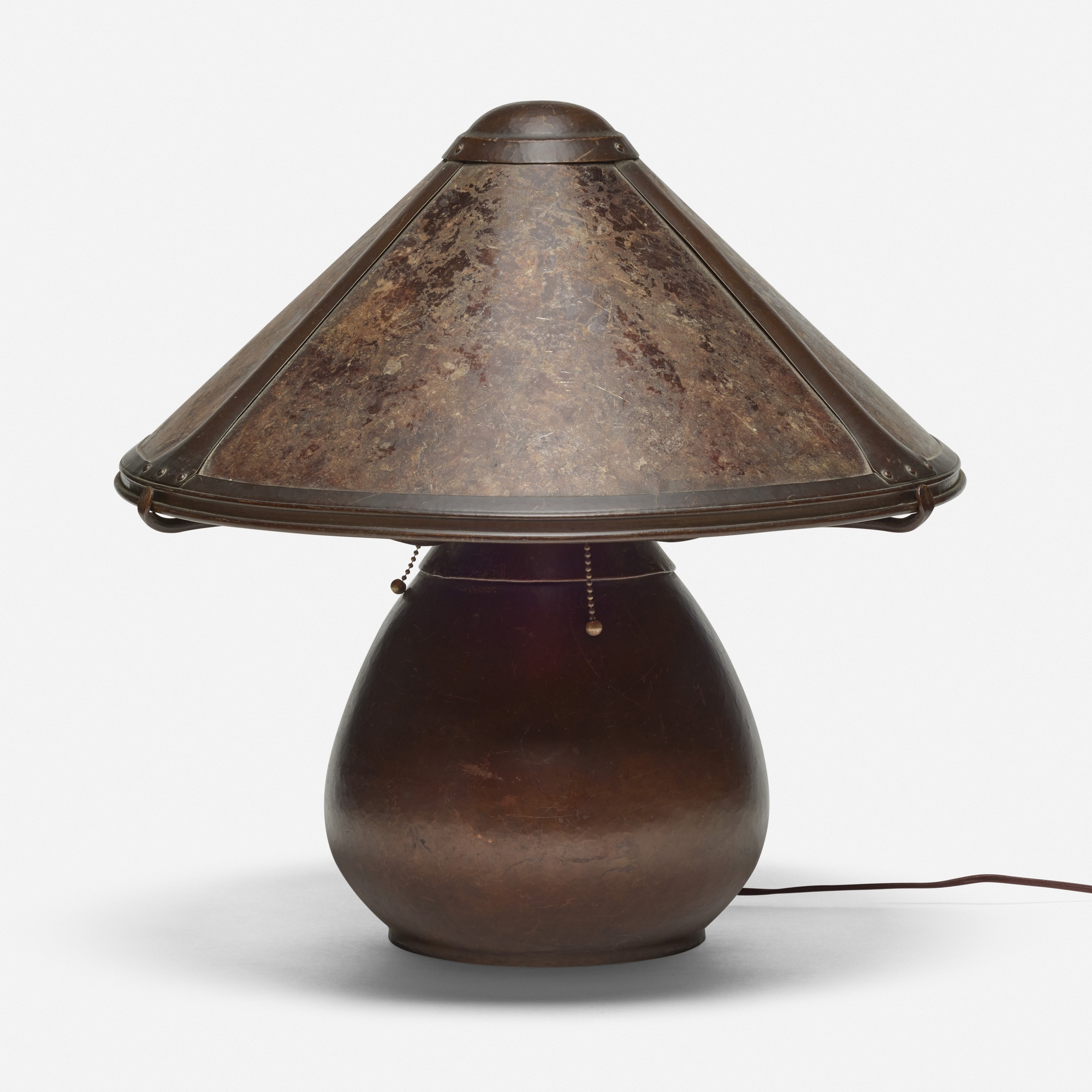 Dirk Van Erp | Large gourd-form table lamp (Circa 1915) | MutualArt