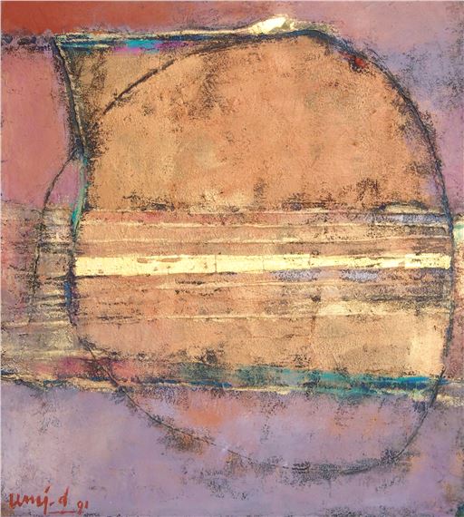 Umi Dachlan | Garis Emas Dalam Bulatan | MutualArt