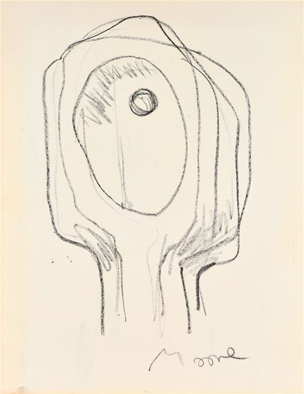 Henry Moore | Head (1957 - 1958) | MutualArt