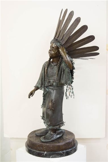 Jim Davidson | LARGE FIGURAL BRONZE FLOOR SCULPTURE (1981) | MutualArt