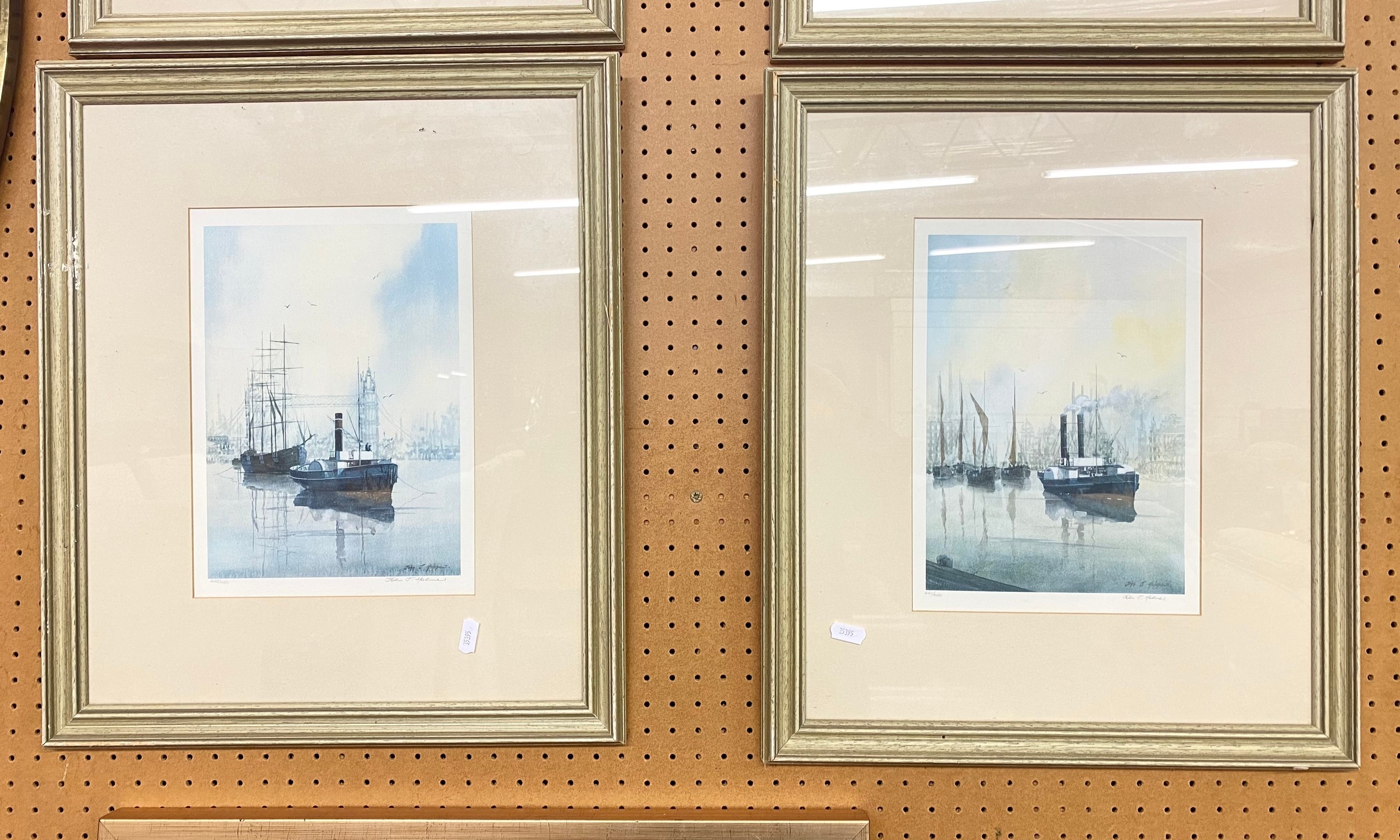 John J. Holmes | four signed shipping scene prints (1937) | MutualArt