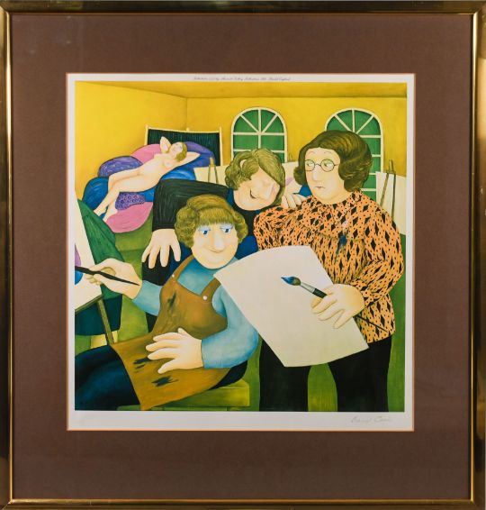 Beryl Cook | Beryl Cook (1926-2008) limited edition print 'Art Class', with pencil signature ...