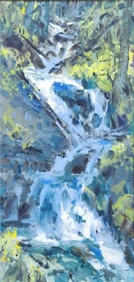 Joshua Been | Joshua Been 24x12 O/B Castle Creek Tributary | MutualArt
