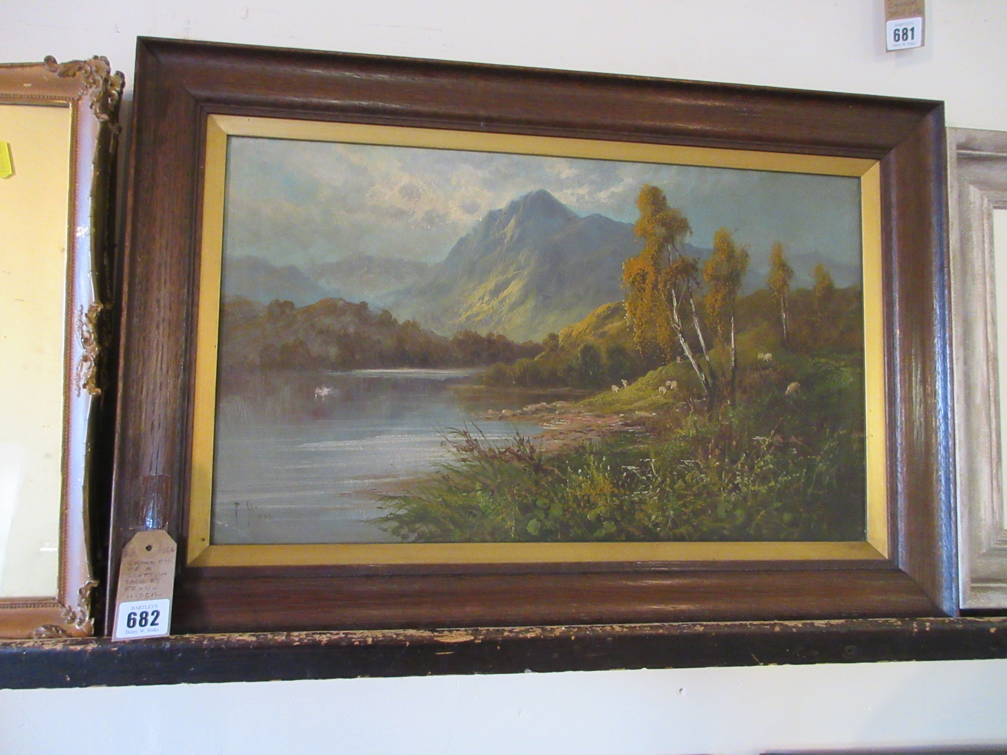 Frank Hider | SIGNED OIL OF SCOTTISH LOCH BY FRANK HIDER | MutualArt