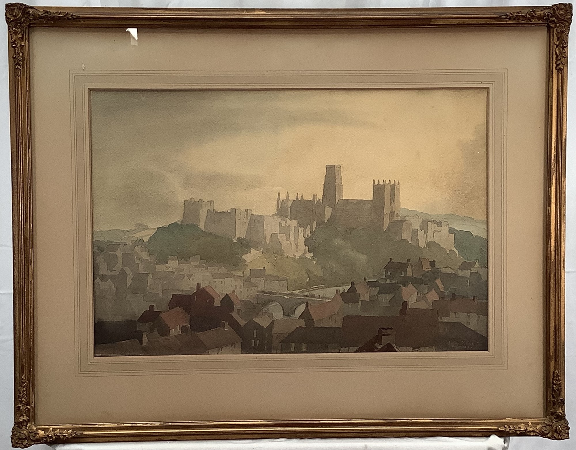 John Mace | view of Durham with Cathedral and castle | MutualArt