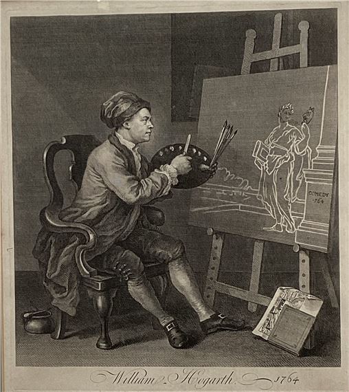 William Hogarth | self portrait | MutualArt