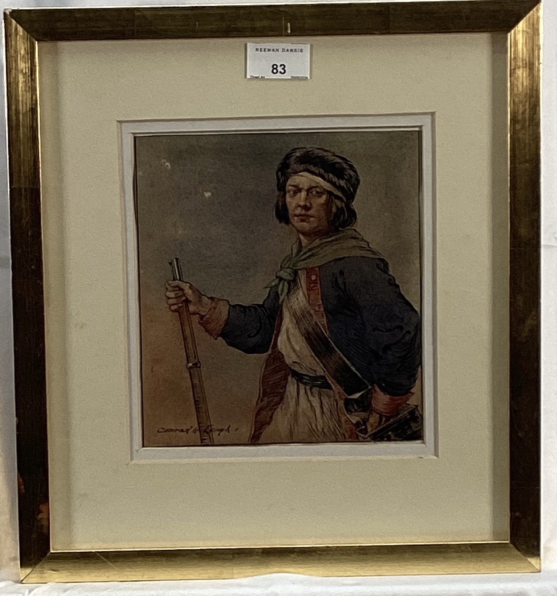 Conrad Heighton Leigh | Portrait of a Soldier | MutualArt