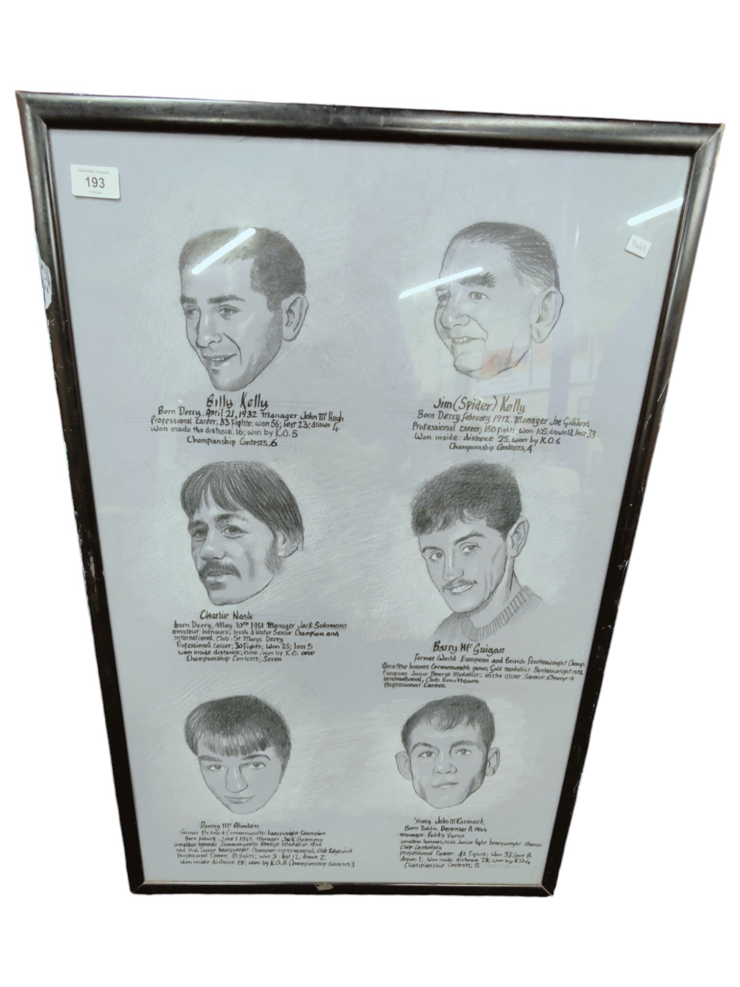 Joe O'kane | ORIGINAL PASTEL DRAWINGS OF IRISH BOXING HEROES BY JOE O ...