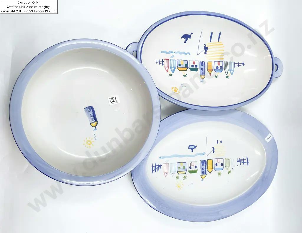 Christopher Vine | Three Pieces of Christopher Vine Design Serving Ware ...