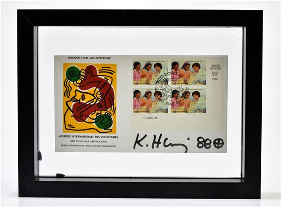 Keith Haring | hand signed and dated 88 | MutualArt