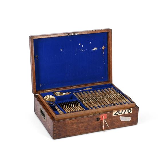 Frederick Elkington | A VICTORIAN SILVER-GILT GRAPE VINE PATTERN ...