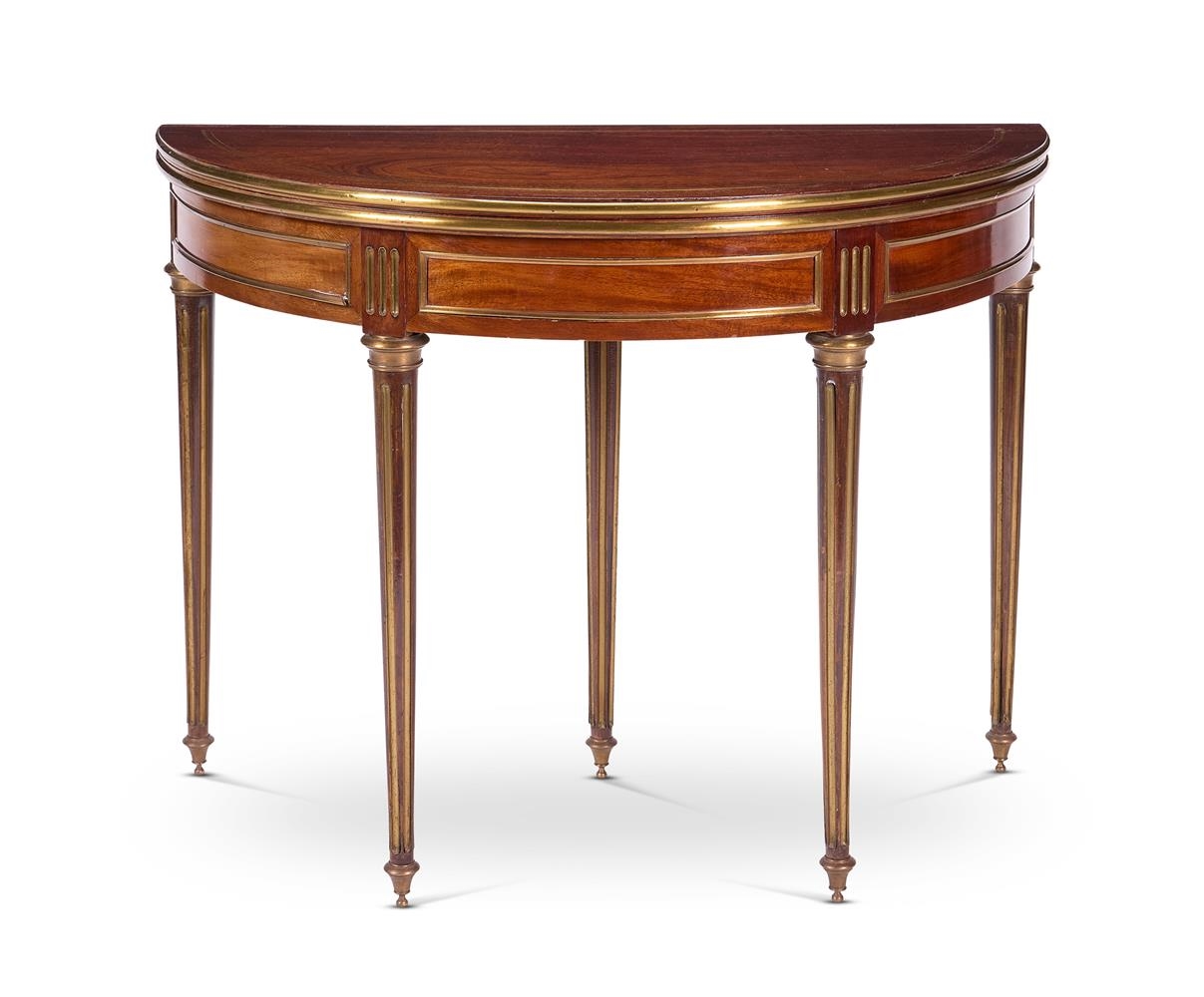 Directoire | A DIRECTOIRE STYLE BRASS INLAID MAHOGANY CARD TABLE, 20TH ...
