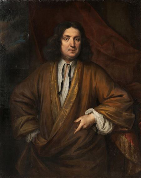 Godfrey Kneller | PORTRAIT OF GENTLMAN WEARING A RUST COAT | MutualArt