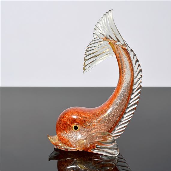 Archimede Seguso | Large Fish Sculpture Attributed to Archimede Seguso ...