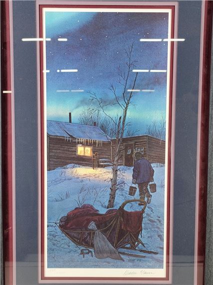 Charles Gause | Winter Cabin (1992) | MutualArt