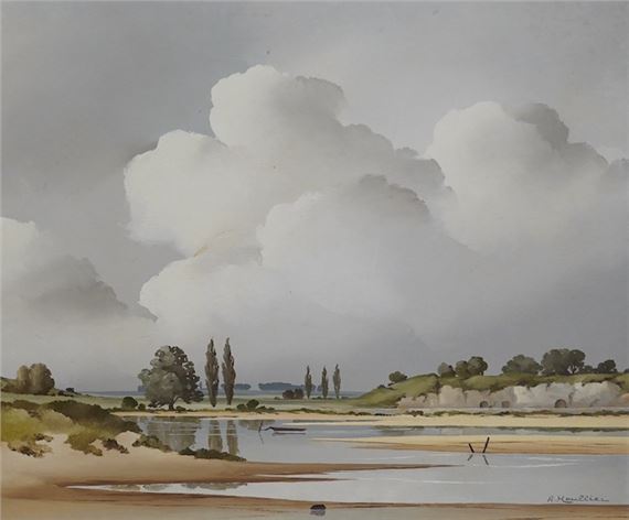 Andre Houllier | River scene | MutualArt