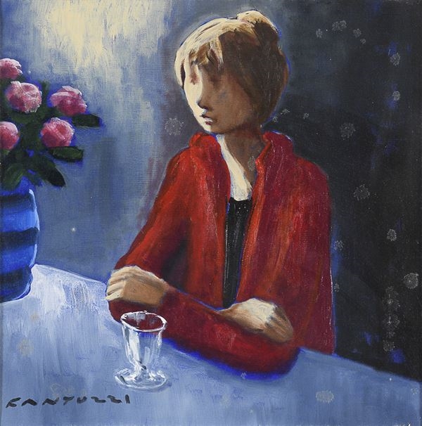 Eliano Fantuzzi | DIPINTO DONNA DI ELIANO FANTUZZI | MutualArt