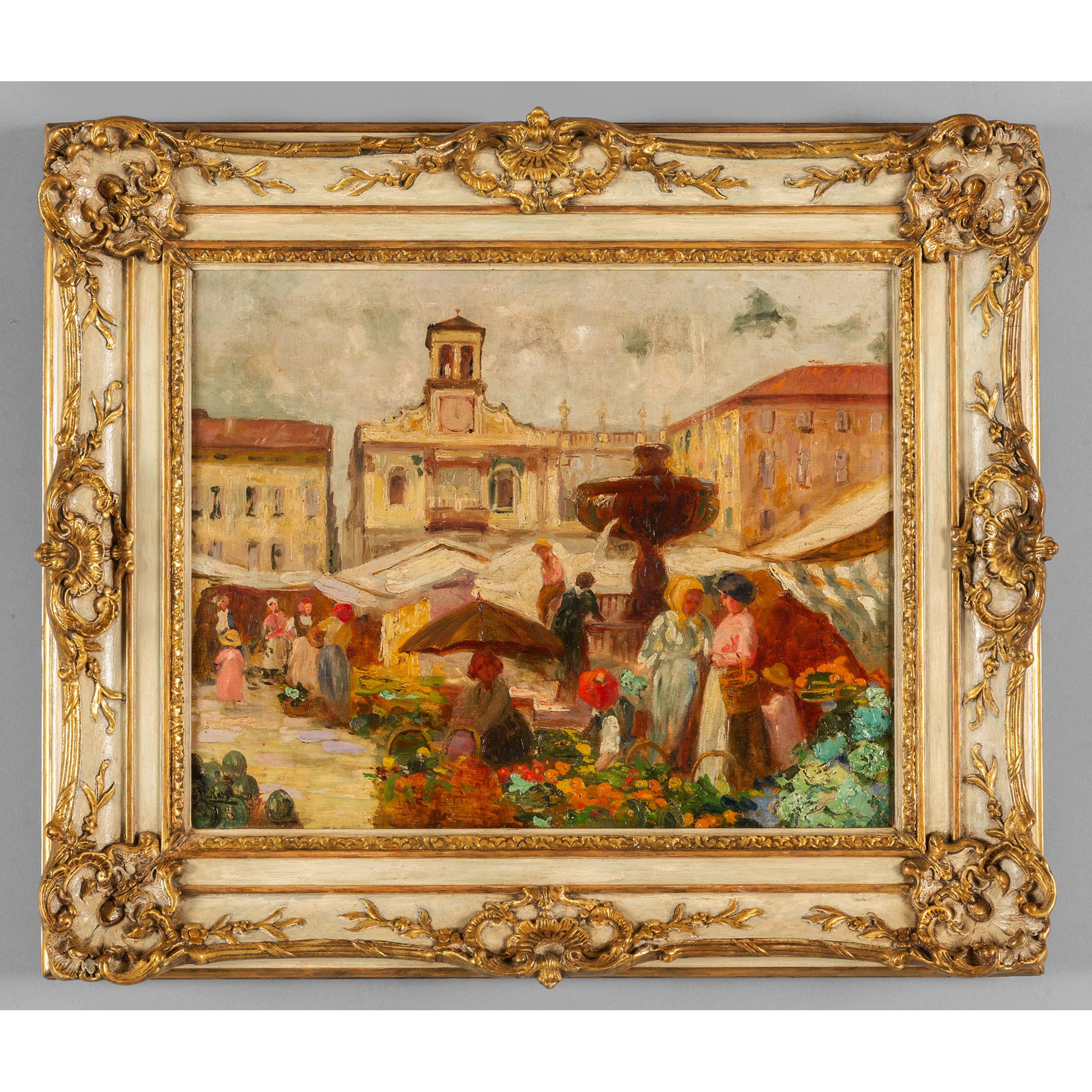 Luigi Rossi | Piazza delle Erbe a Udine | MutualArt