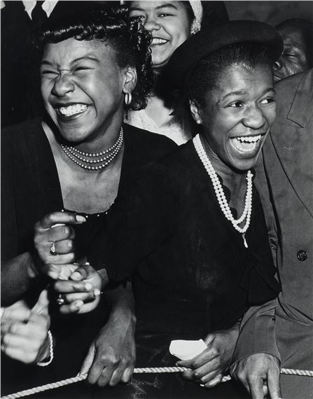 Weegee | Marilyn Monroe on a pink elephant (Circa 1955) | MutualArt