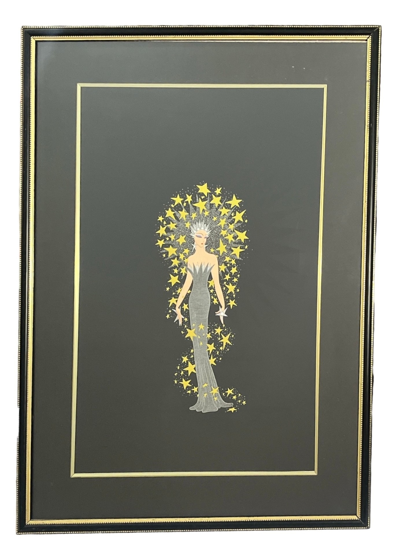 Erté | Cancan with fishnet stockings, woman's suit | MutualArt