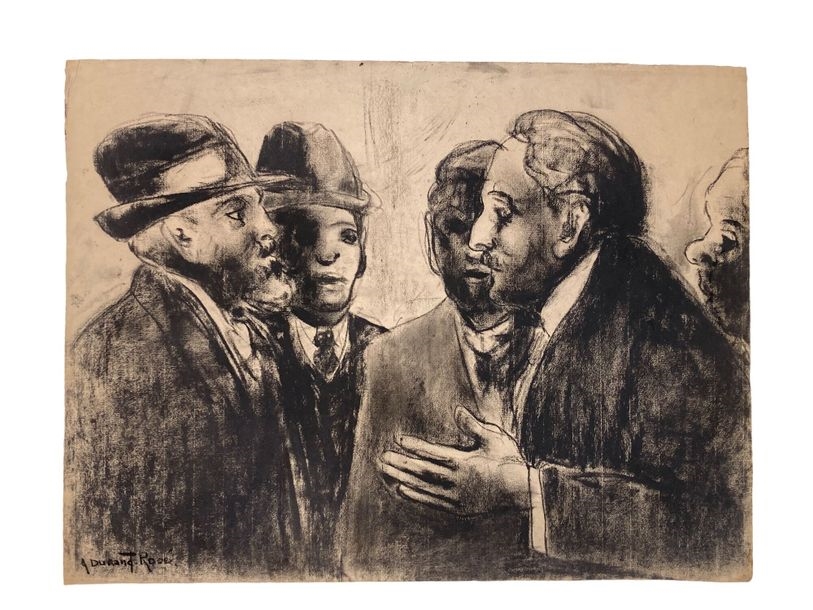 Auguste Durand-Rosé | Grease pencil drawing | MutualArt