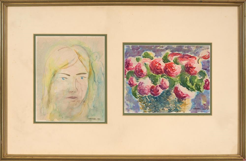Christabel Blackman | Portrait and Bouquet (2 works), 1982 (1982 ...