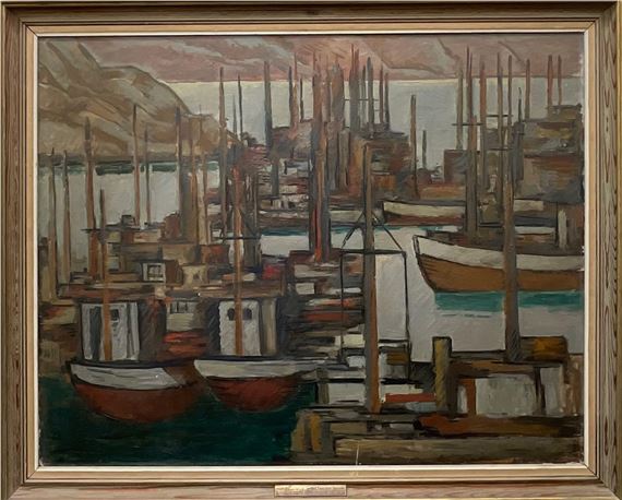 Axel Revold | Boats in Harbour | MutualArt