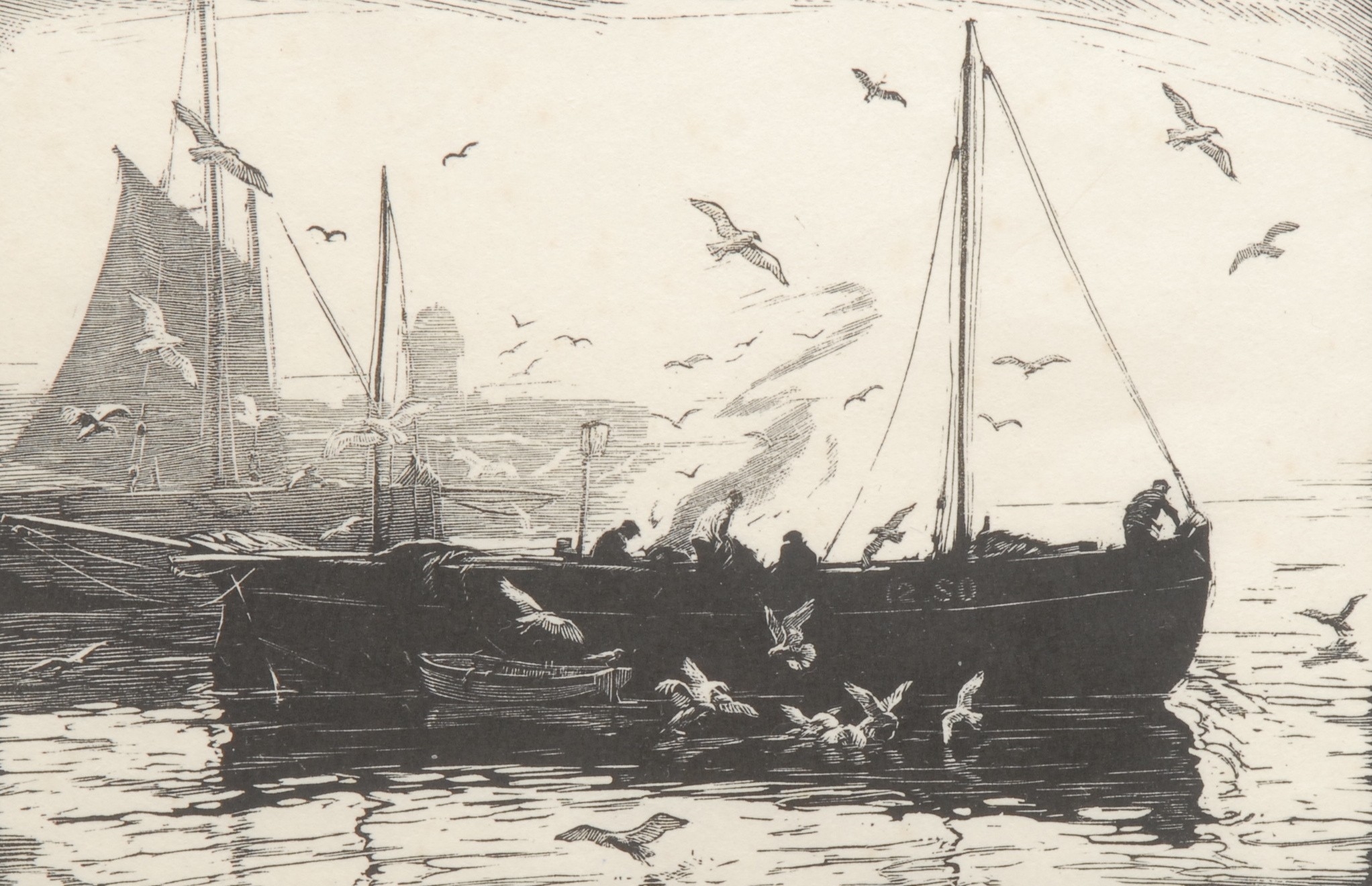 George Soper | Fishing Boat with Seagulls | MutualArt
