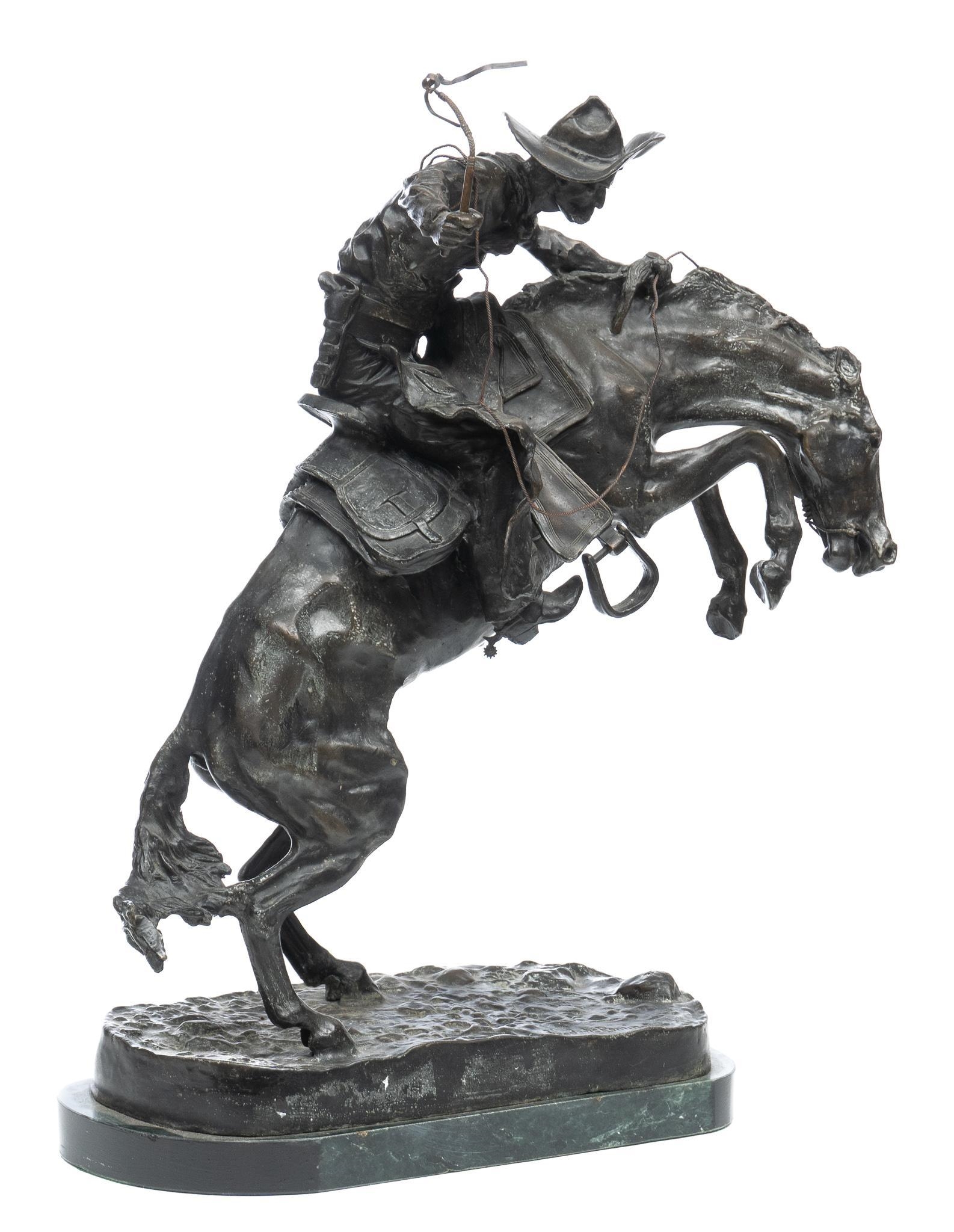 Frederic Remington | Bronco Buster | MutualArt