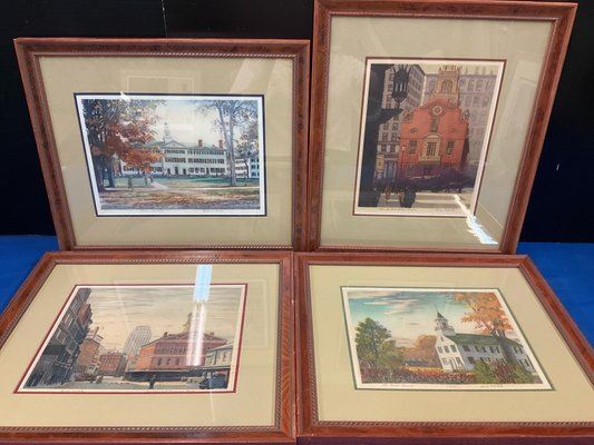 Louis Novak | Four Louis Novak Pencil Signed Linocut Prints | MutualArt