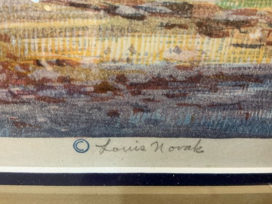 Louis Novak | Four Louis Novak Pencil Signed Linocut Prints | MutualArt