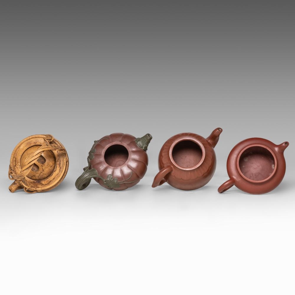 Republic Period | A collection of four Chinese zisha teapots | MutualArt