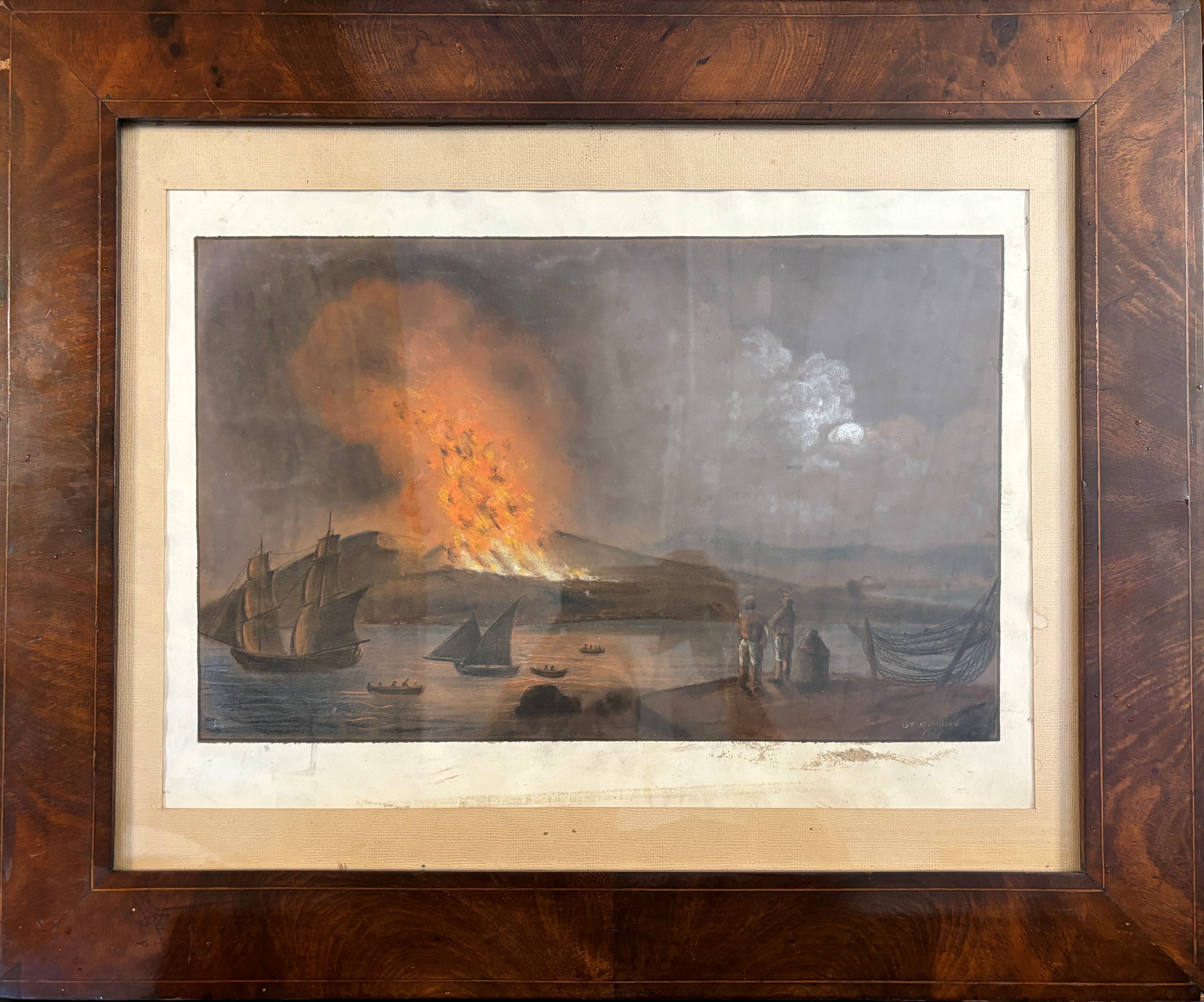 Neapolitan School, 19th Century | Eruzione del Vesuvio | MutualArt