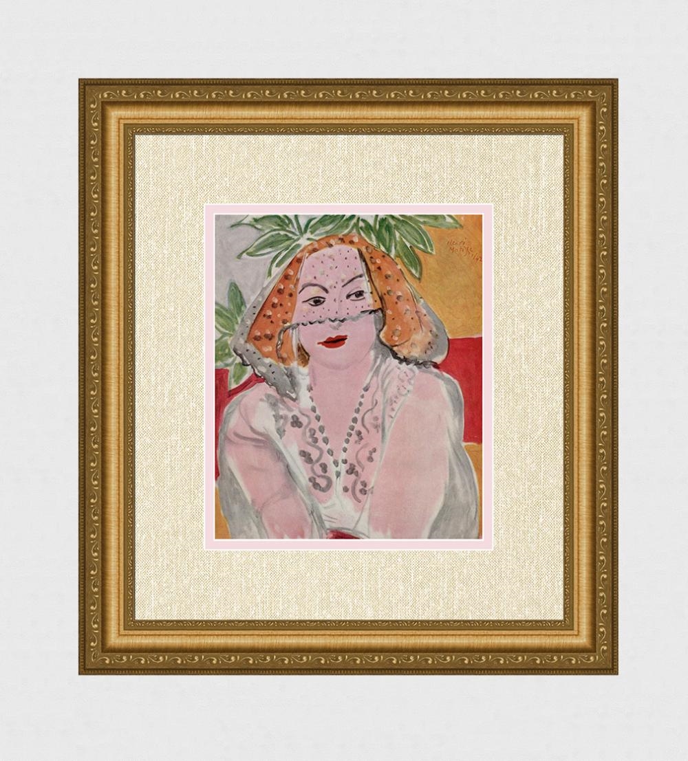 Henri Matisse | Beautiful 1943 MATISSE Color Lithograph Woman with a ...