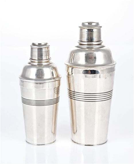 Sheffield | Two matching Art Deco Art Deco silver plate cocktail ...