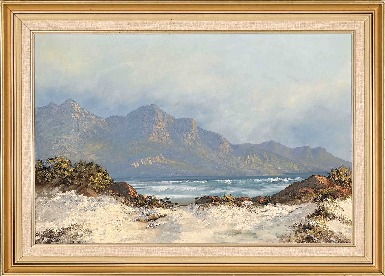 Don Benzien | Don Benzien (South Africa, 20th C.), Rolling Waves with ...