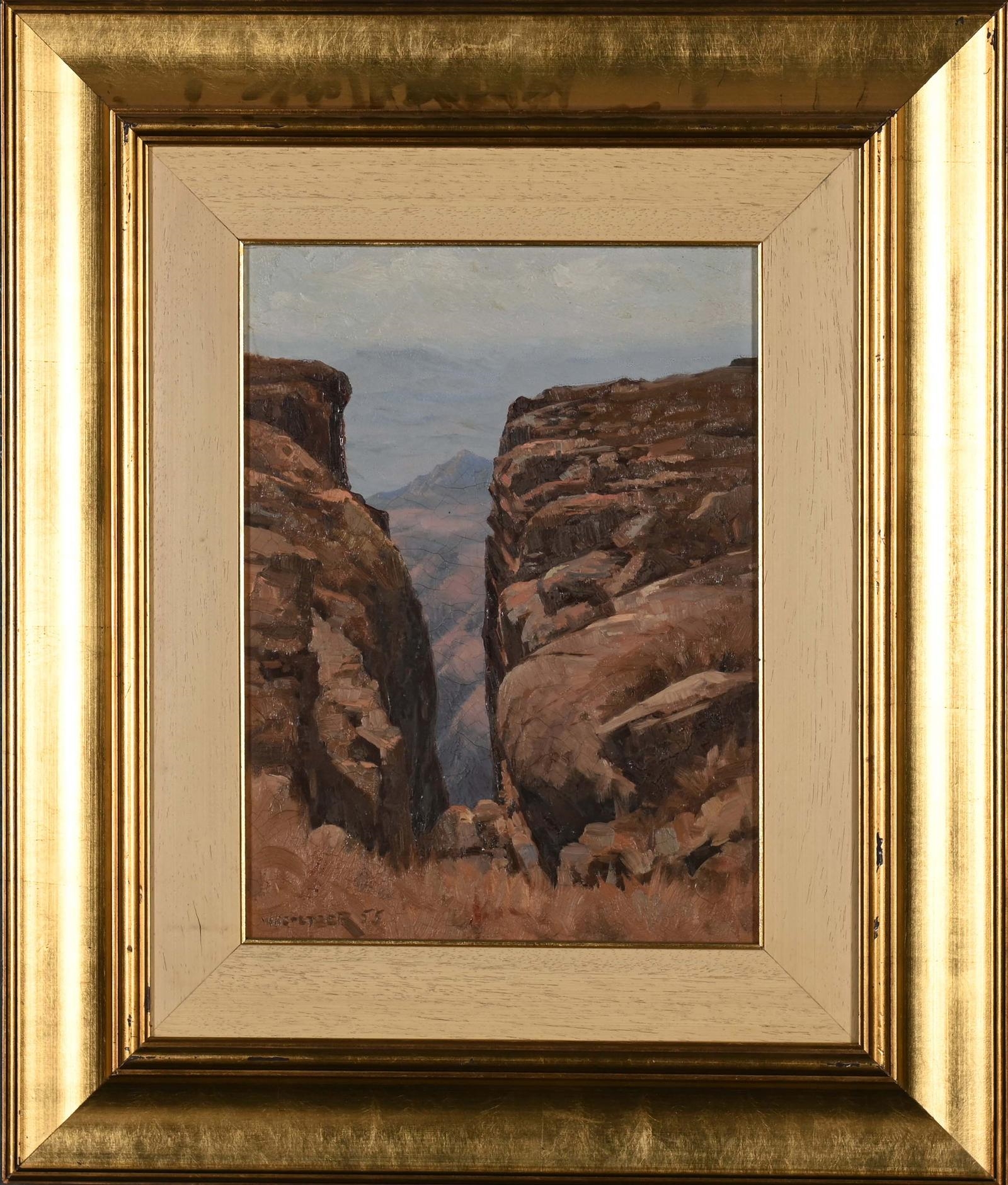 Willem Hermanus Coetzer | Women by a Stream, Drakensberg (1957) | MutualArt