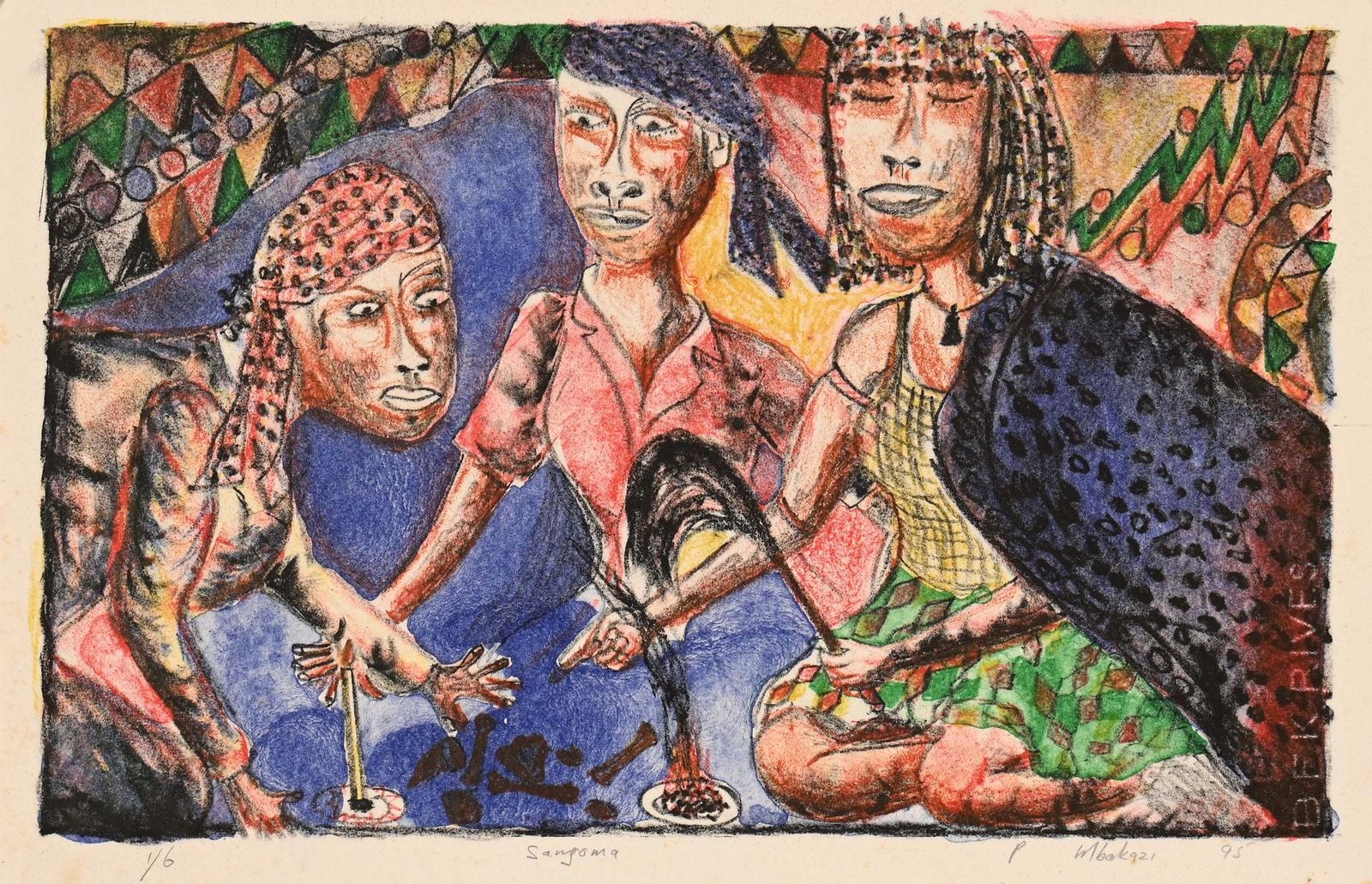 Plummer Mbokazi | Plummer Mbokazi (South Africa, 1948-2002), Sangoma ...