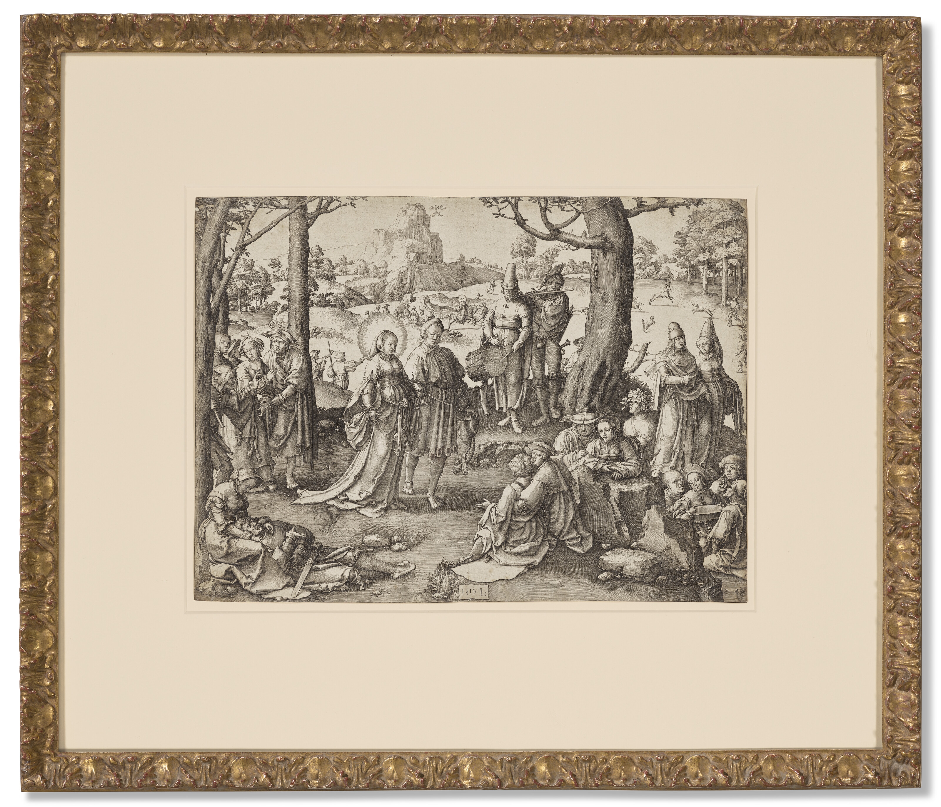 Lucas Van Leyden | The Dance of Saint Mary Magdalene (1519) | MutualArt