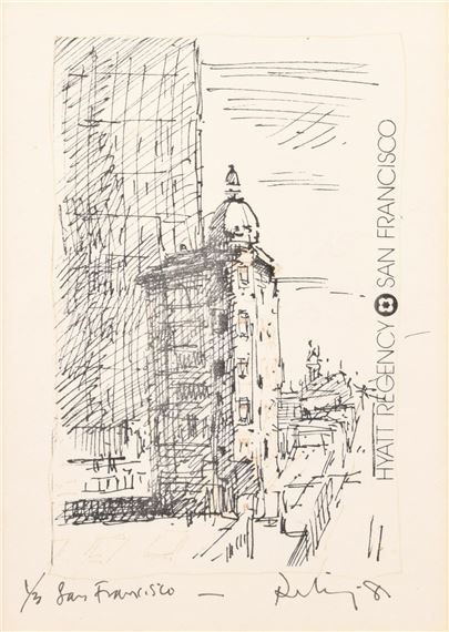 Harold Riley | Three San Francisco Sketches (81) | MutualArt