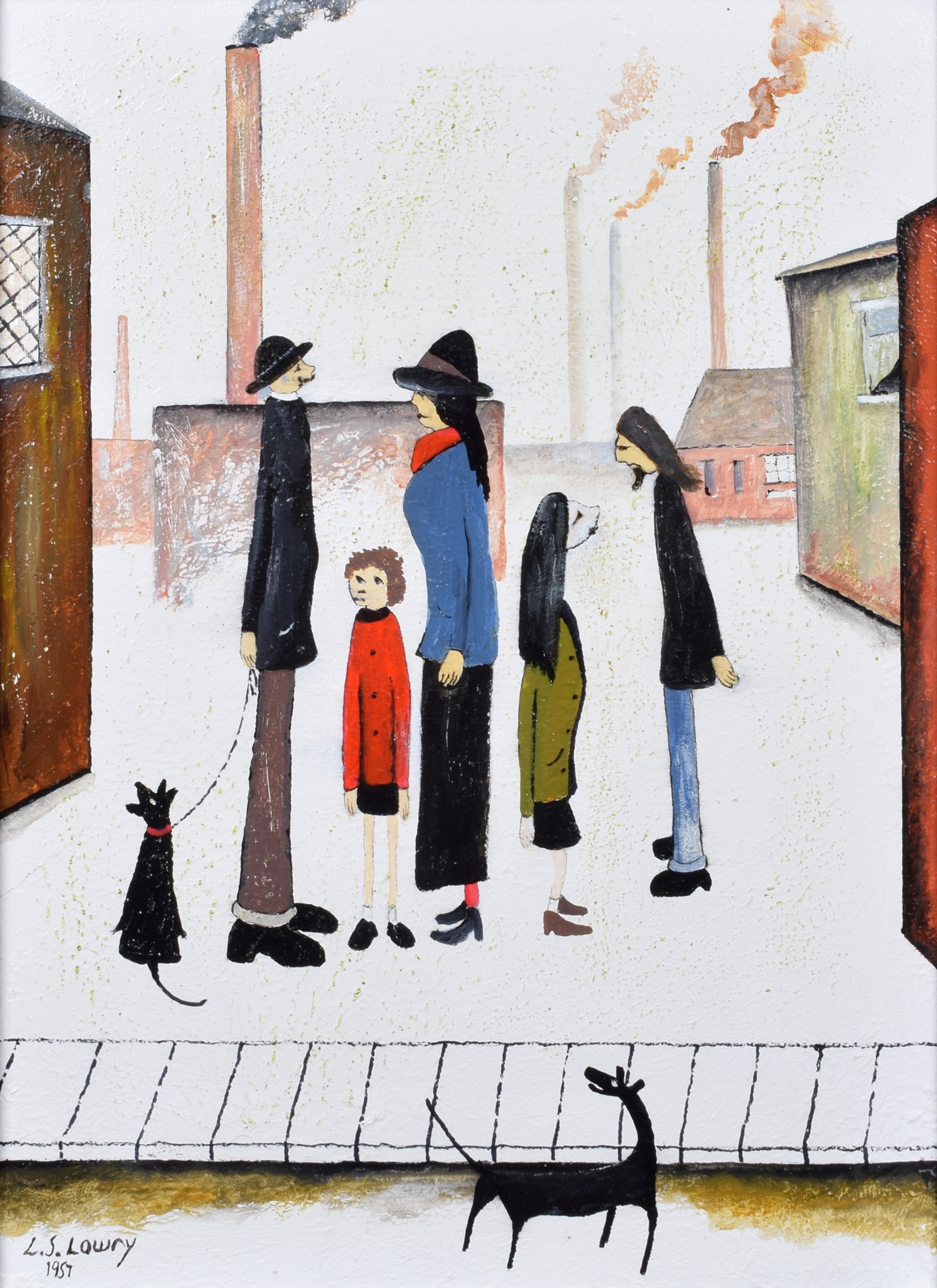 John Hanley | The Intellectuals after LS Lowry (2017) | MutualArt